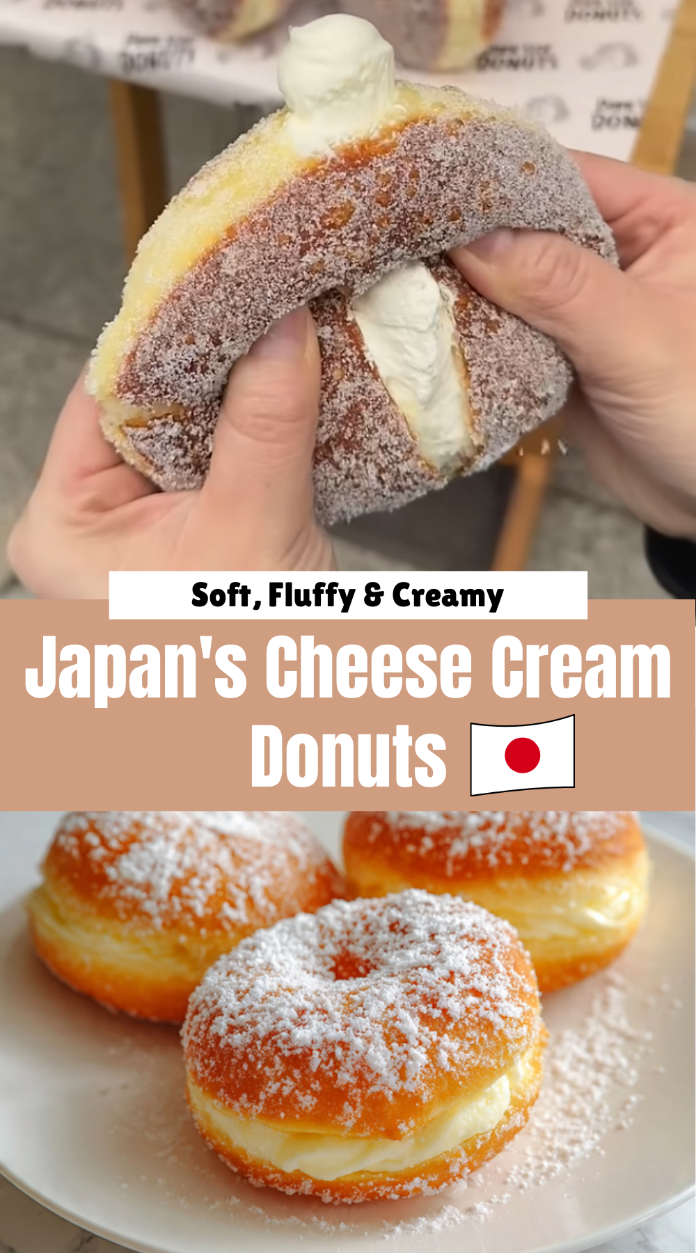 Japan's Cheese Cream Donuts | HOME TESTED RECIPES